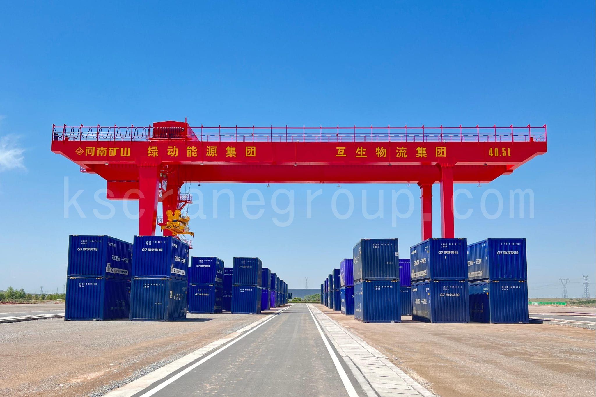 Portique à conteneurs automatisé monté sur rail RMG : des solutions ...