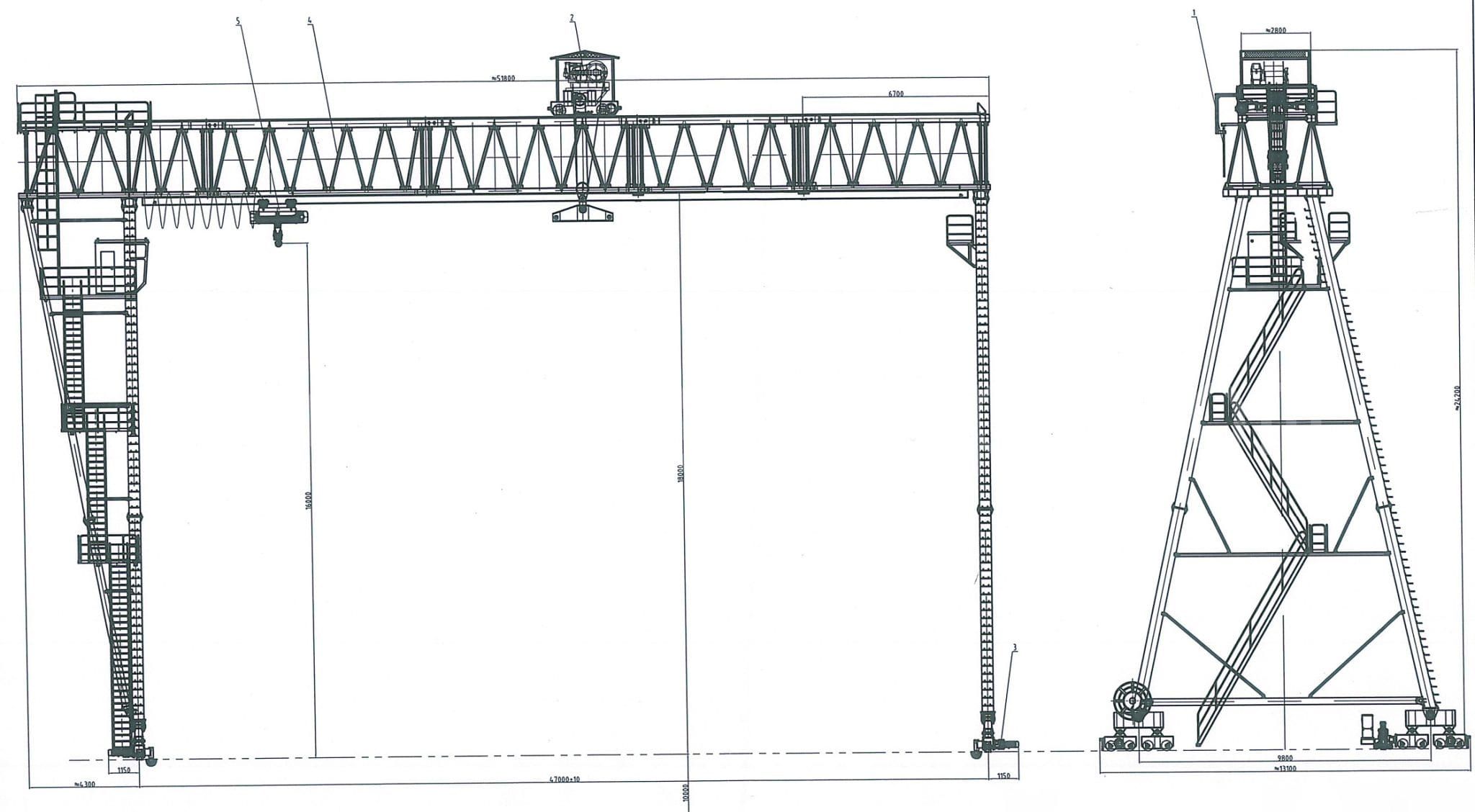 Precision Casting Yard Gantry Cranes For Seamless Bridge Erection And ...