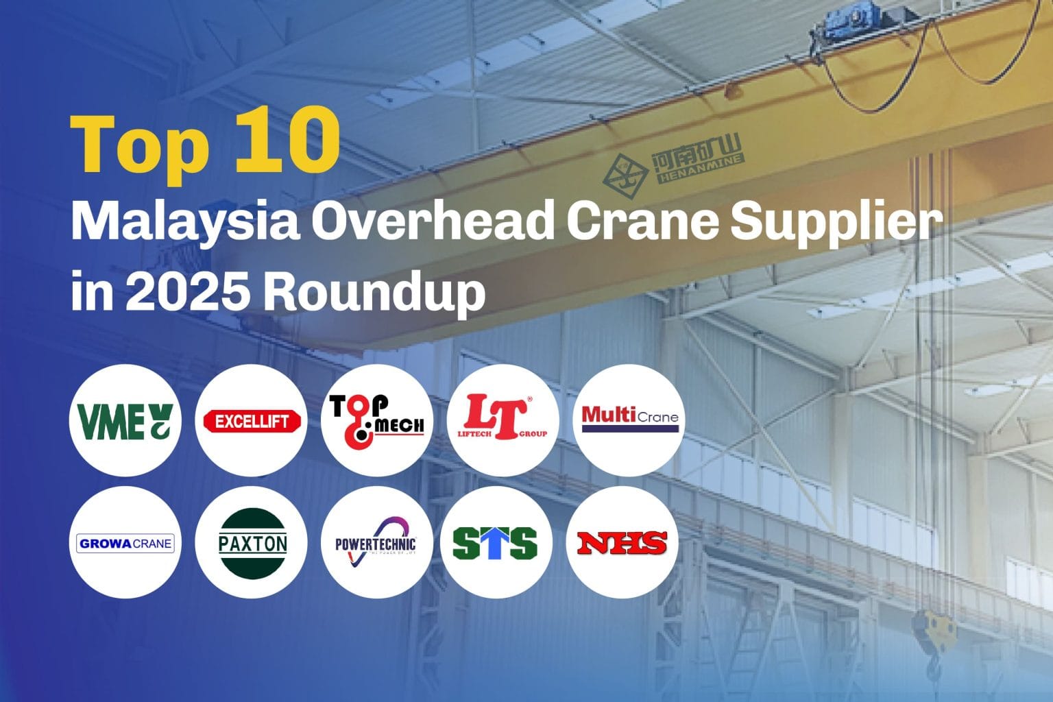Top 10 Trusted Overhead Crane Suppliers In Malaysia For 2025: Help You Make The Right Choice ...
