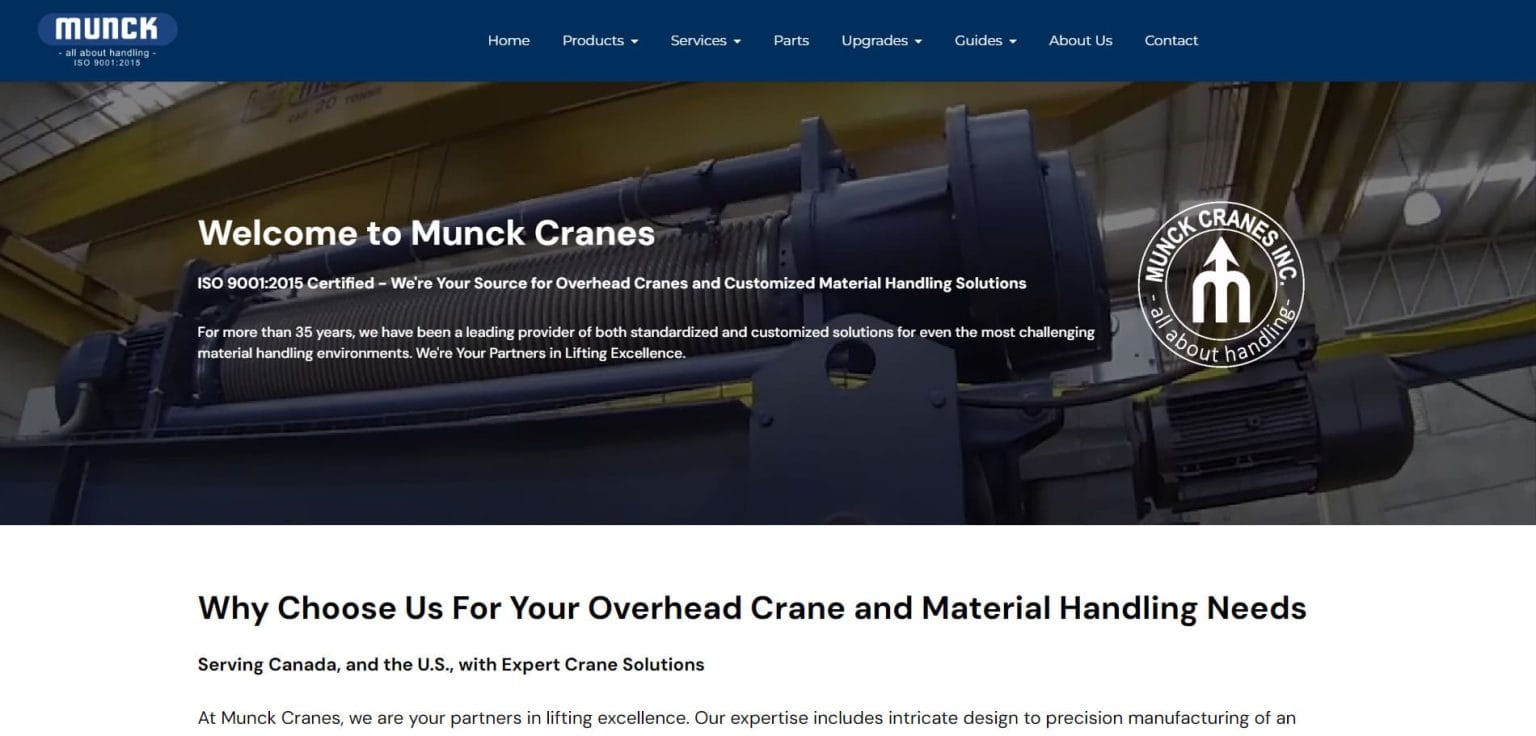 Top 10 Premier Overhead Crane Manufacturers In Canada: Trusted ...