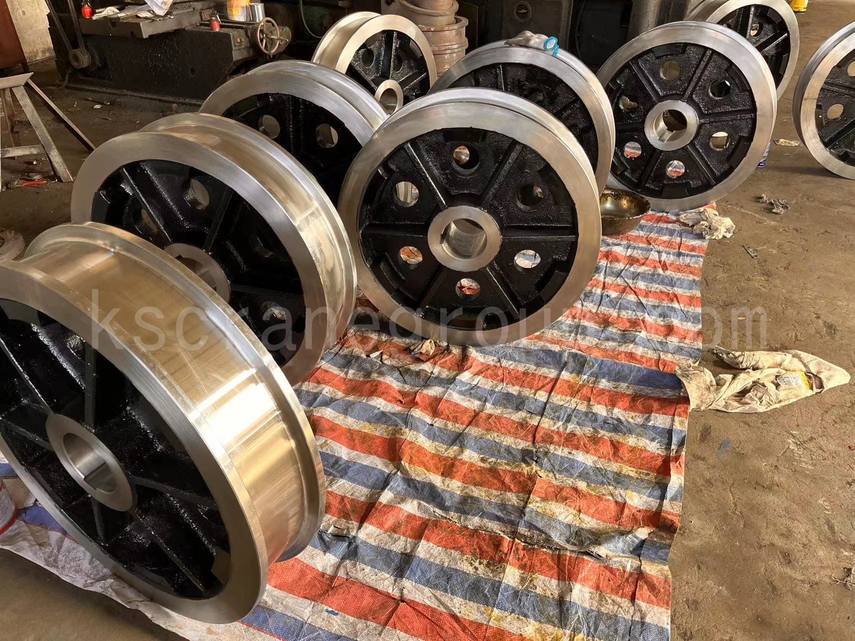 85 Pcs Casting Crane Wheel Exported To Egypt - KSCRANE