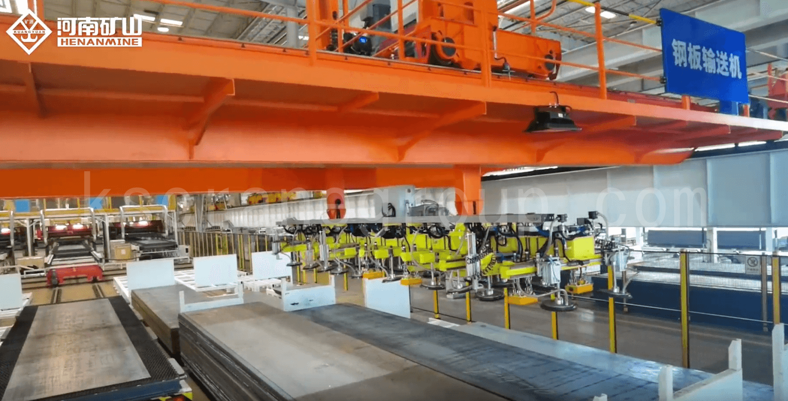 Automated Steel Plate Handling Overhead Crane - KSCRANE